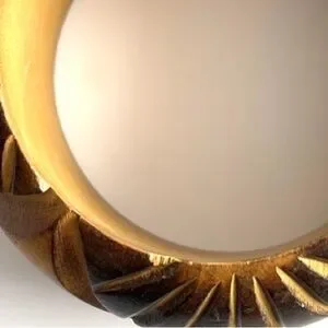 Jewelry | Chunky Tribal Style Wooden Bangle Bracelets Light Dark Browns ...